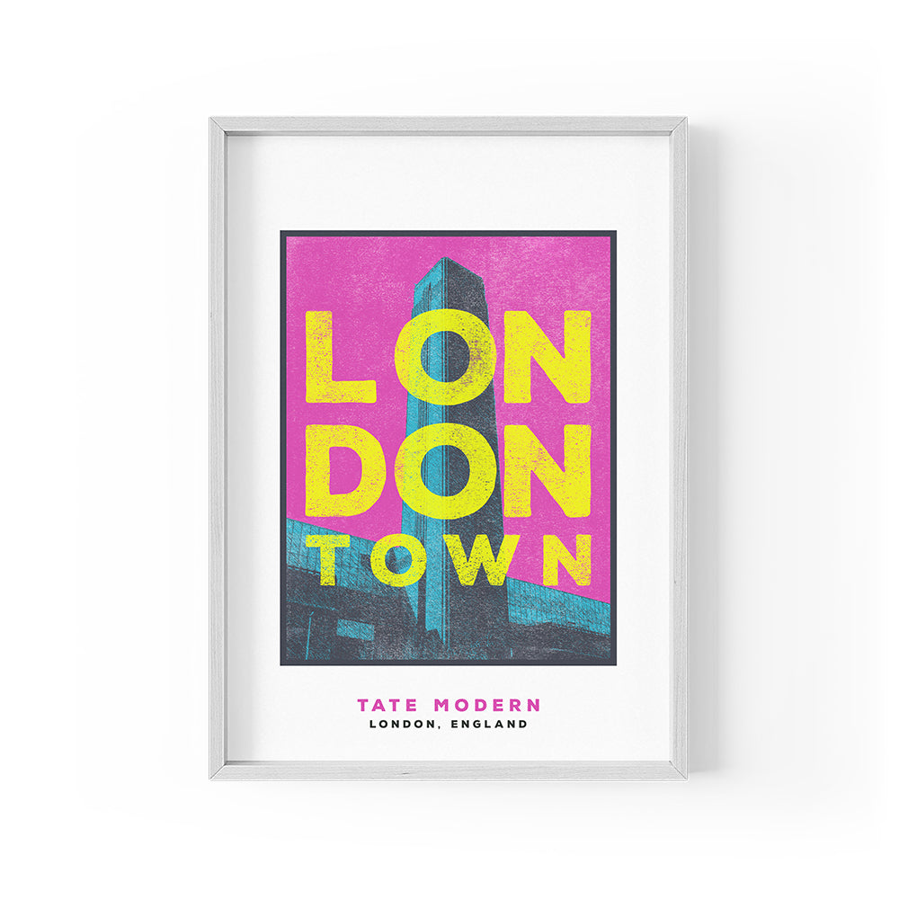 Tate Modern Print - London Town (Framed A3)